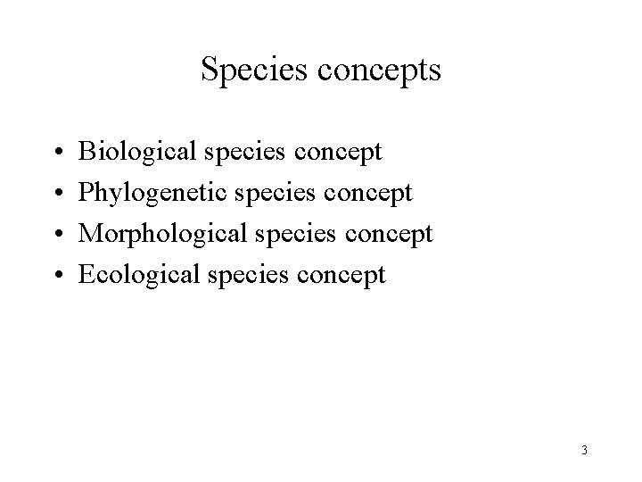 Species and Speciation Chapter 15 1 What is