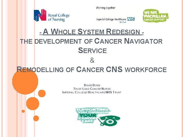 A WHOLE SYSTEM REDESIGN THE DEVELOPMENT OF CANCER