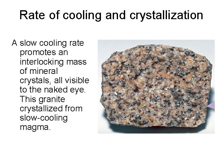 Igneous Rocks The Rock Cycle The continuous and