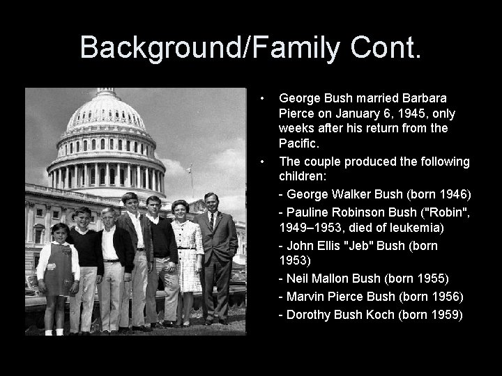 President George H W Bush 1924 Present Period