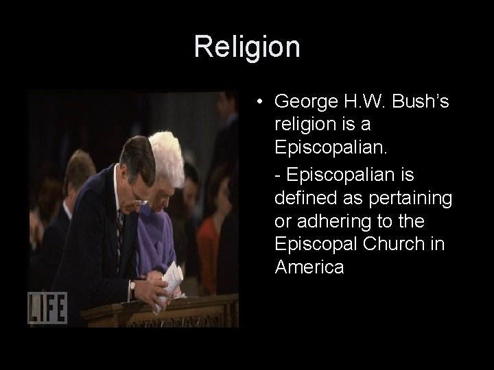 President George H W Bush 1924 Present Period