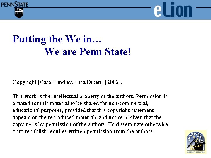 Putting the We in We are Penn State