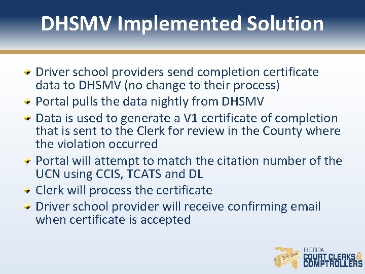 Florida Courts EFiling Portal Technology Workshops September 2019