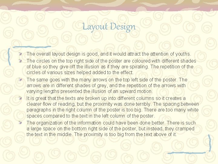 Visual Journal 2 Group members Trecia Tan 0311573