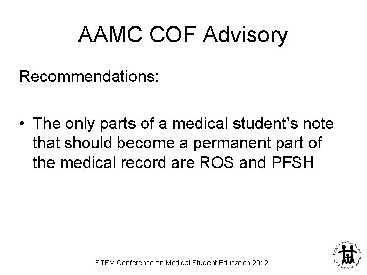Medical Student Documentation in the EMR Controversial AAMC