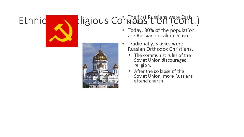 Russia Population and Culture Population about 140 Russias