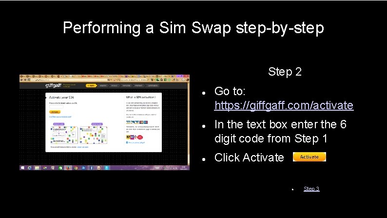 The Sim Swap Process Content s Contents What