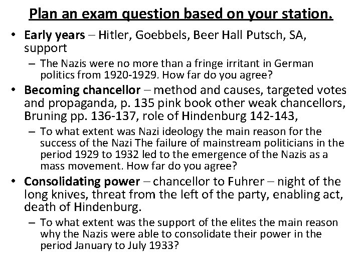 Revision Rise of the Nazis and Nazis in
