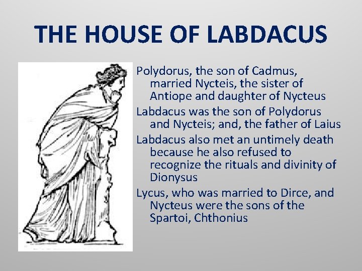 SOPHOCLES ANTIGONE BACKGROUND OF THE FOUNDING OF THEBES
