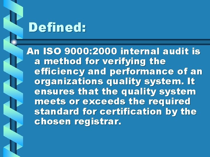 ISO 9000 2000 Internal Audits Rene Jones October