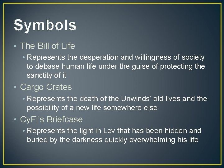 Unwind Study Guide Notes The unraveling begins here