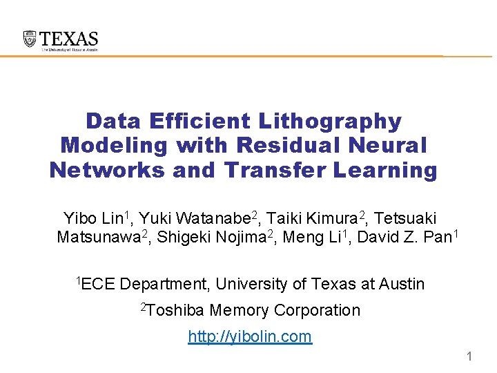 Data Efficient Lithography Modeling with Residual Neural Networks