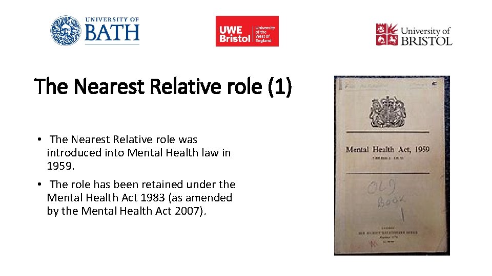 The use of mental health law by relatives