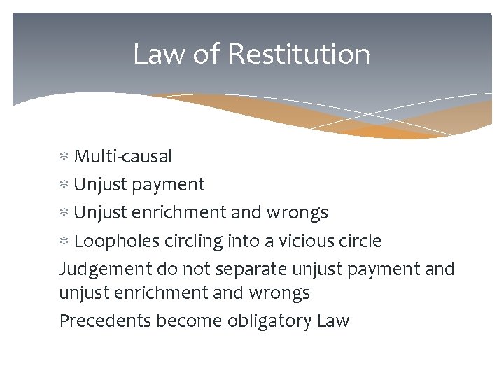 Is Consumer Law Still Adequate For its Purpose