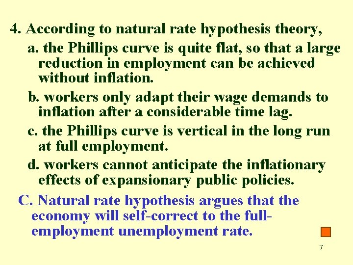 Chapter 27 Tutorial The Phillips Curve and Expectations