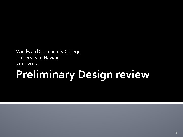 Windward Community College University of Hawaii 2011 2012