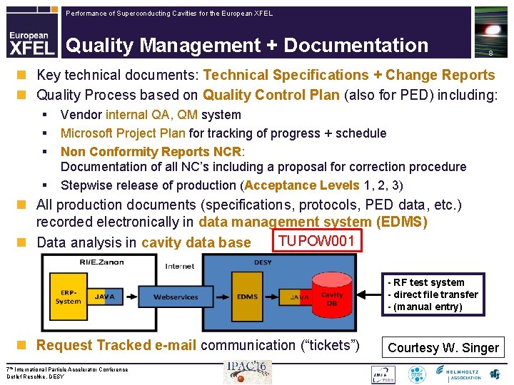 Performance of Superconducting Cavities for the European XFEL