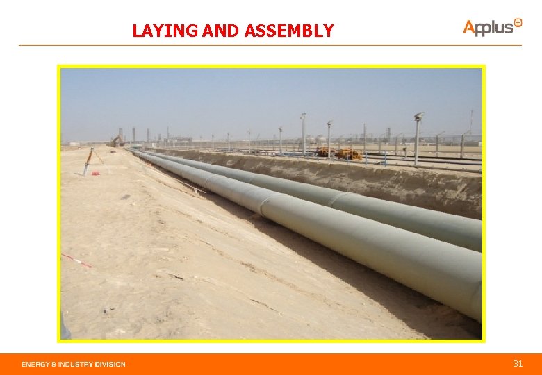 Under Ground RTR Piping Installation April 2020 REINFORCED