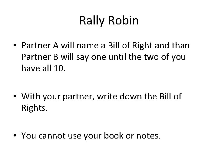 Bellringer Read pages 59 and 805 United States