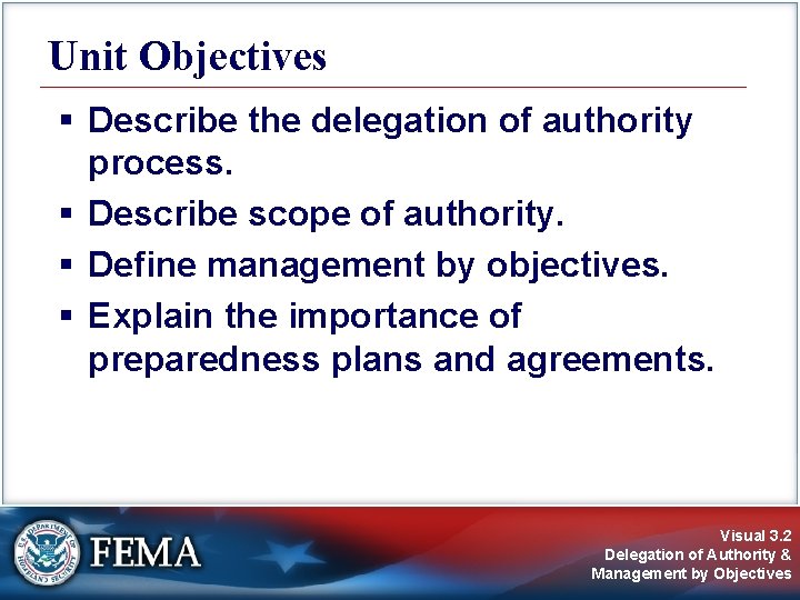 Unit 3 Delegation of Authority Management by Objectives