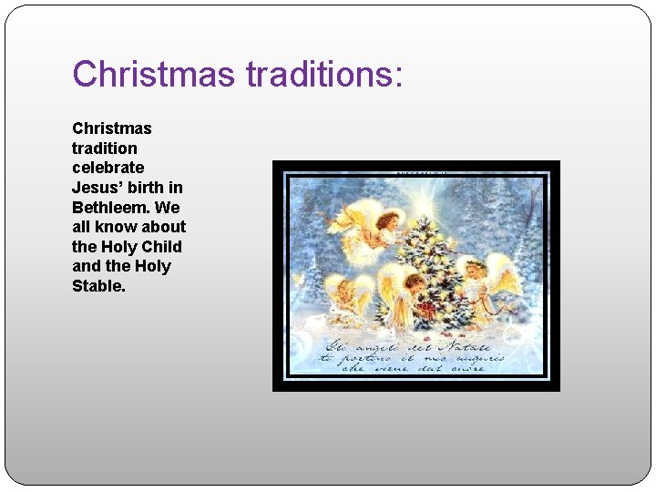 INTRODUCTION Christmas is the Christian festival that celebrates