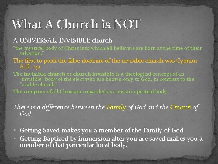 What is a Church The Significance of the