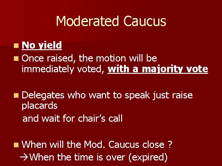 Rules of Procedures 2006 NTUMUN Term Explanations n