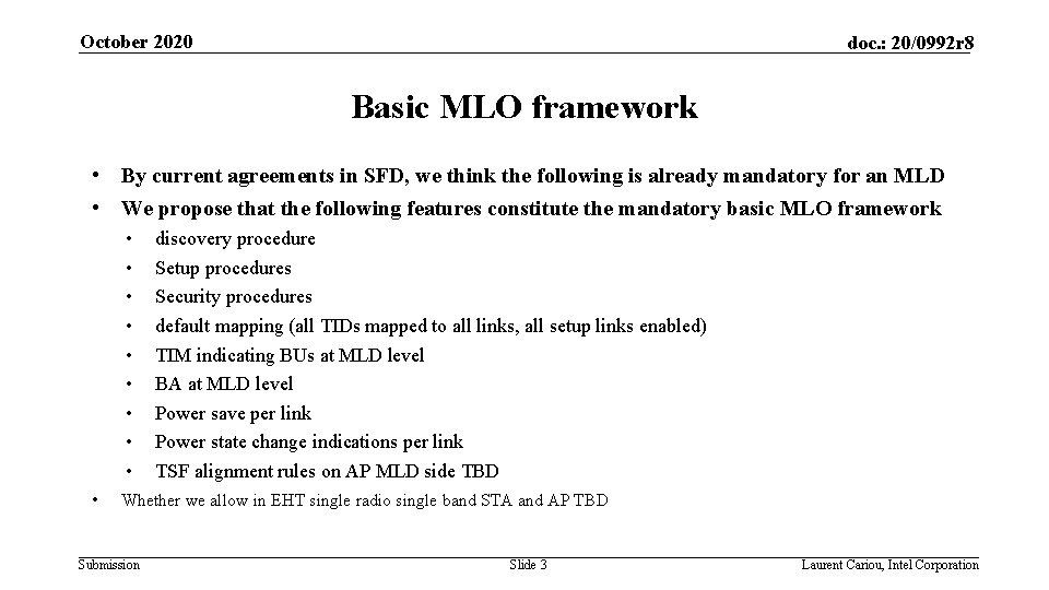 October 2020 doc 200992 r 8 MLO mandatoryoptional