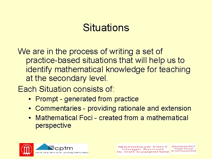 Developing a Framework for Mathematical Knowledge for Teaching