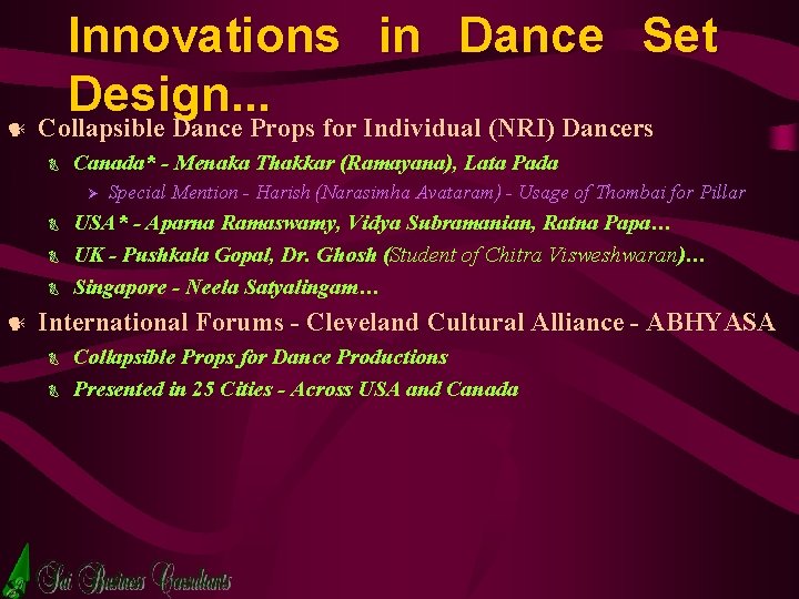 An Exhibition of Art based on Music Dance