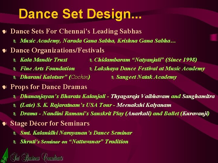 An Exhibition of Art based on Music Dance