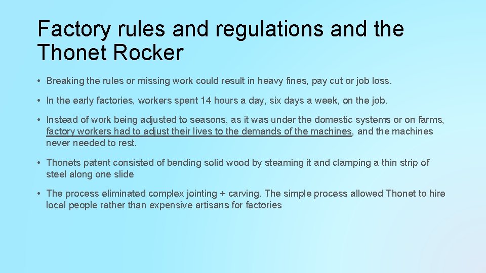 Chapter 19 2 The Factory System By Sari