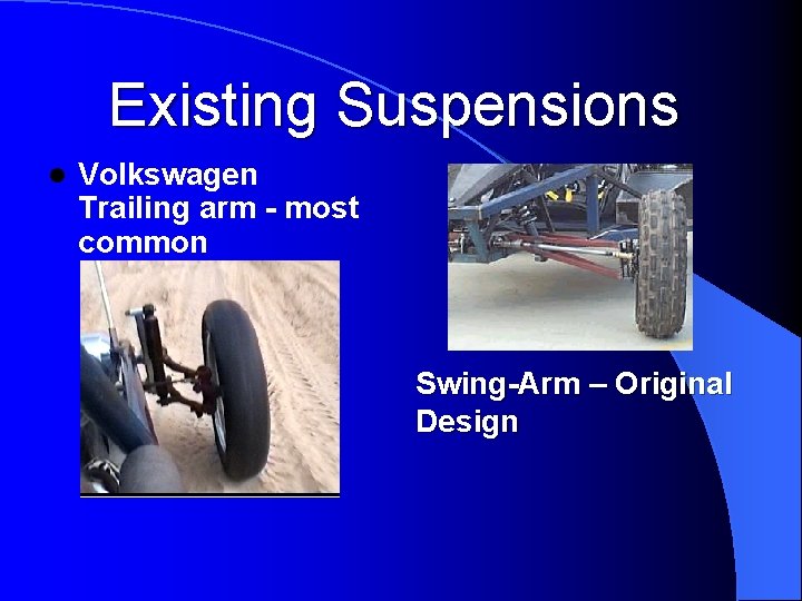 Dune Buggy Suspension and Steering Design Nate Dobbs