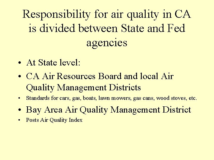 Environmentair CA leads the nation 1947 LA sets