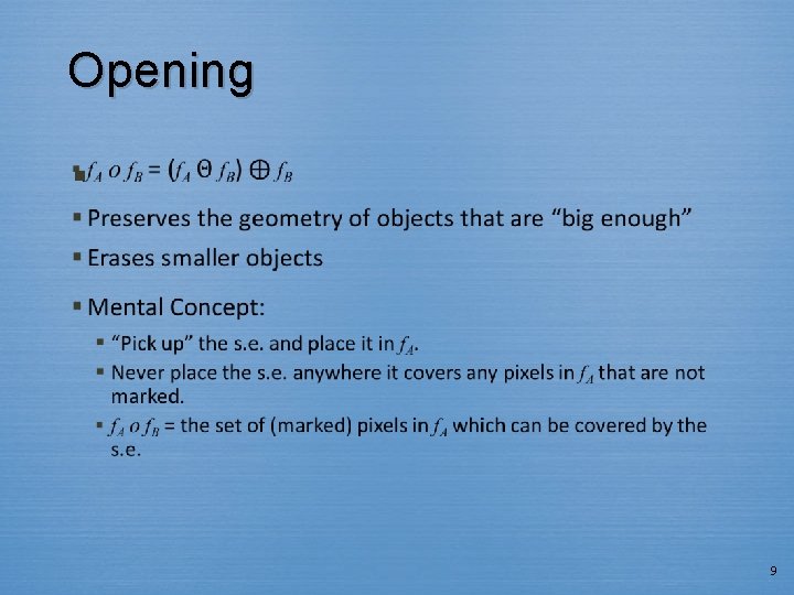 Lecture 16 Morphology ch 7 Image Matching ch