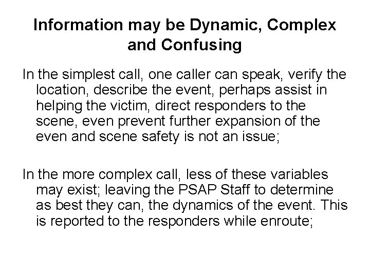 Communications During Emergencies IndividualsOrganizations to ...