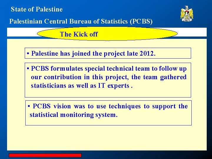 State of Palestine Palestinian Central Bureau of Statistics