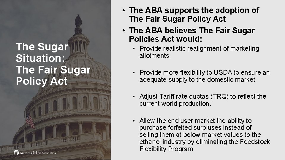 The Baking industry perspective on the future of