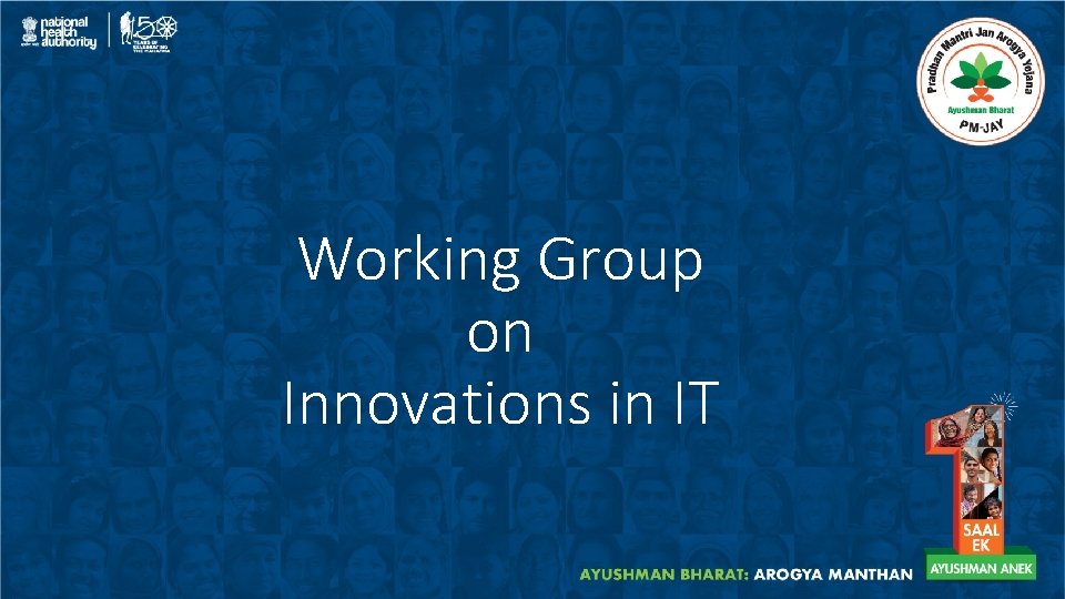 Working Group on Innovations in IT Innovation is