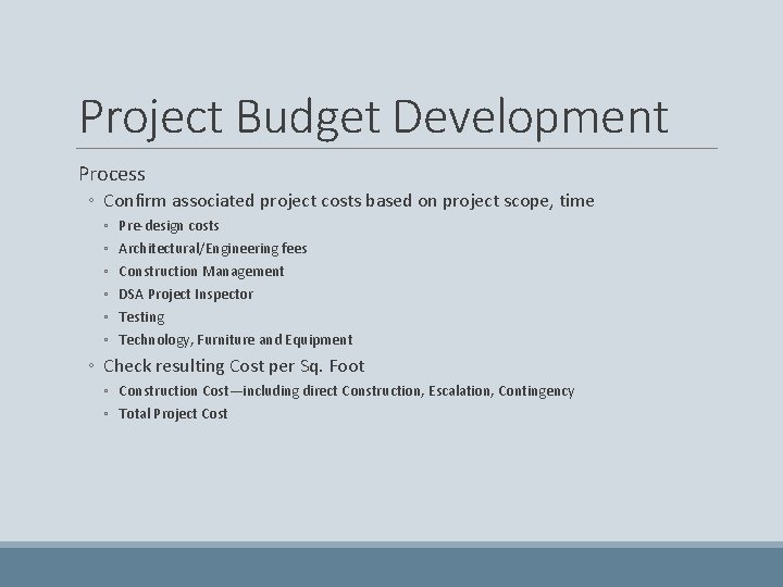 Program Implementation Budgets SAN RAFAEL CITY SCHOOLS MEASURES