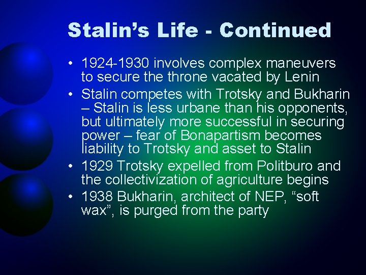 Marxian Praxis The Soviet Experiment Stalins Rise to