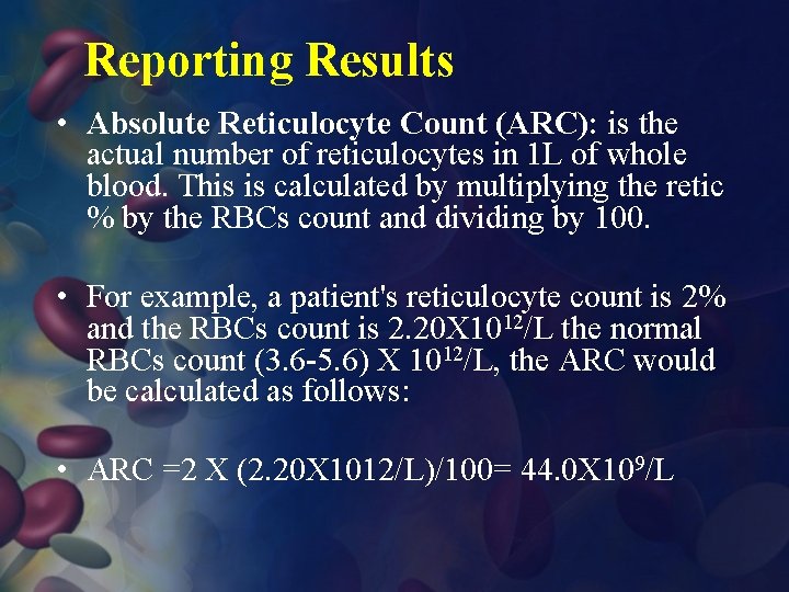 Practical Hematology Lab LAB 3 Reticulocyte Count Reticulocyte