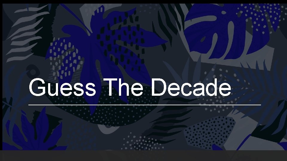 Guess The Decade Thats a lot of star