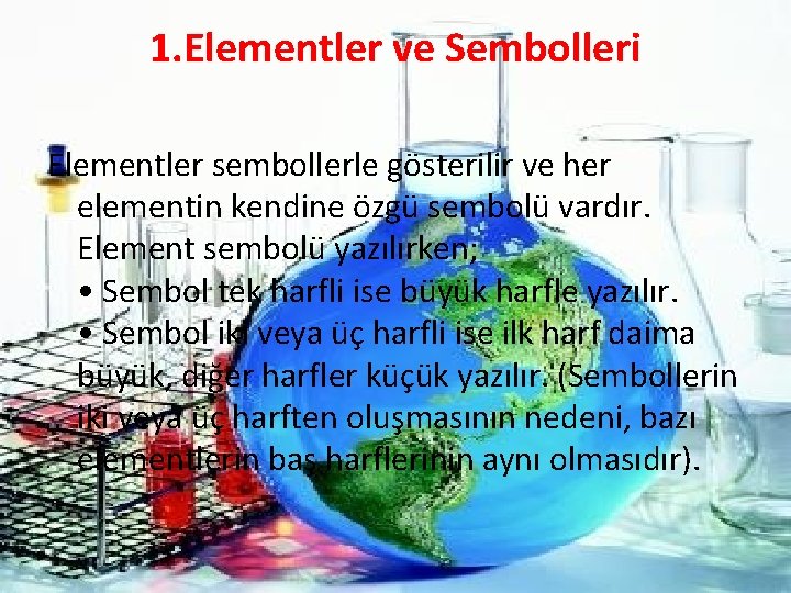 1 Elementler ve Sembolleri 6 Karmlar 2 Atomun