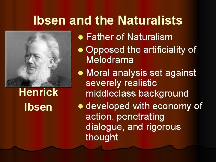 The Rise of Theatre From Ibsen to Brecht