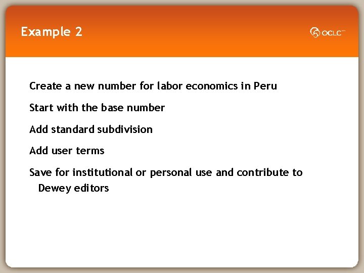 Web Dewey Number Building Basics November 2012 Overall