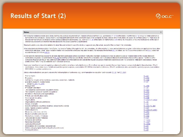 Web Dewey Number Building Basics November 2012 Overall