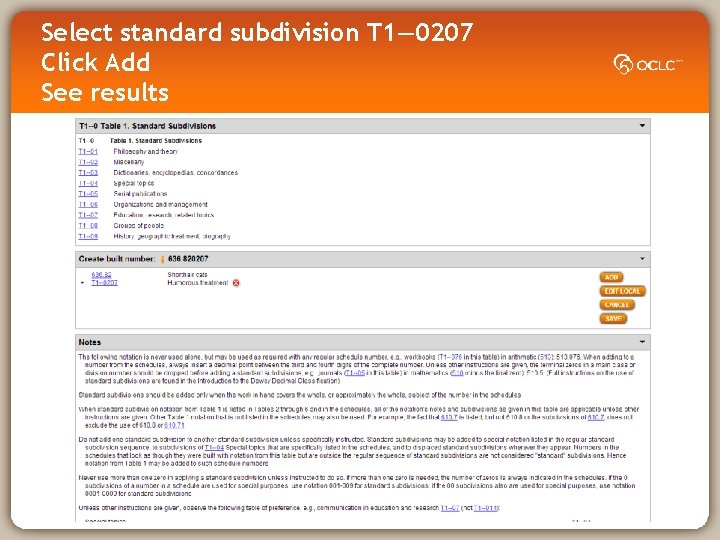 Web Dewey Number Building Basics November 2012 Overall