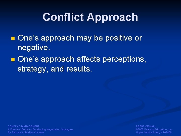 Chapter 3 Conflict CONFLICT MANAGEMENT A Practical Guide