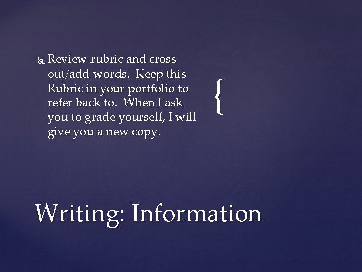 Introduce The Stamps Rubrics Updating Portfolios Review rubric